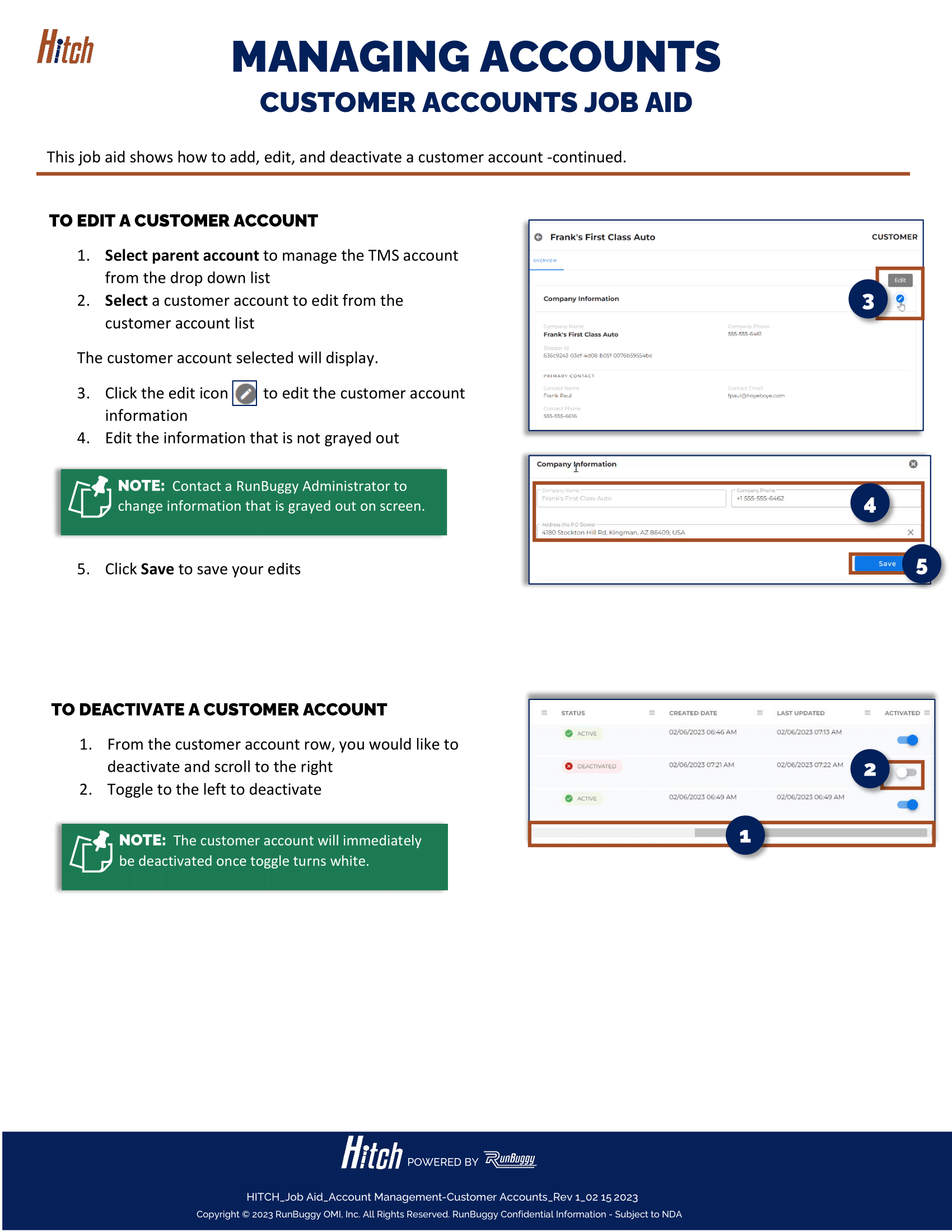 Video & Job Aid: Adding & Editing a Customer Account – RunBuggy