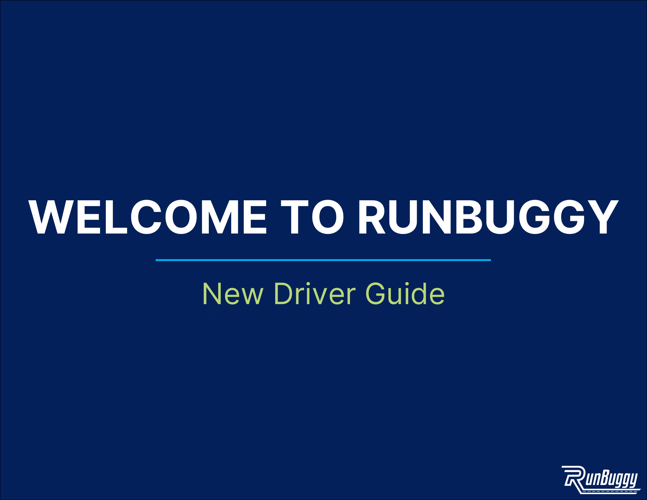 User Guide: Welcome to RunBuggy (Drivers) – RunBuggy