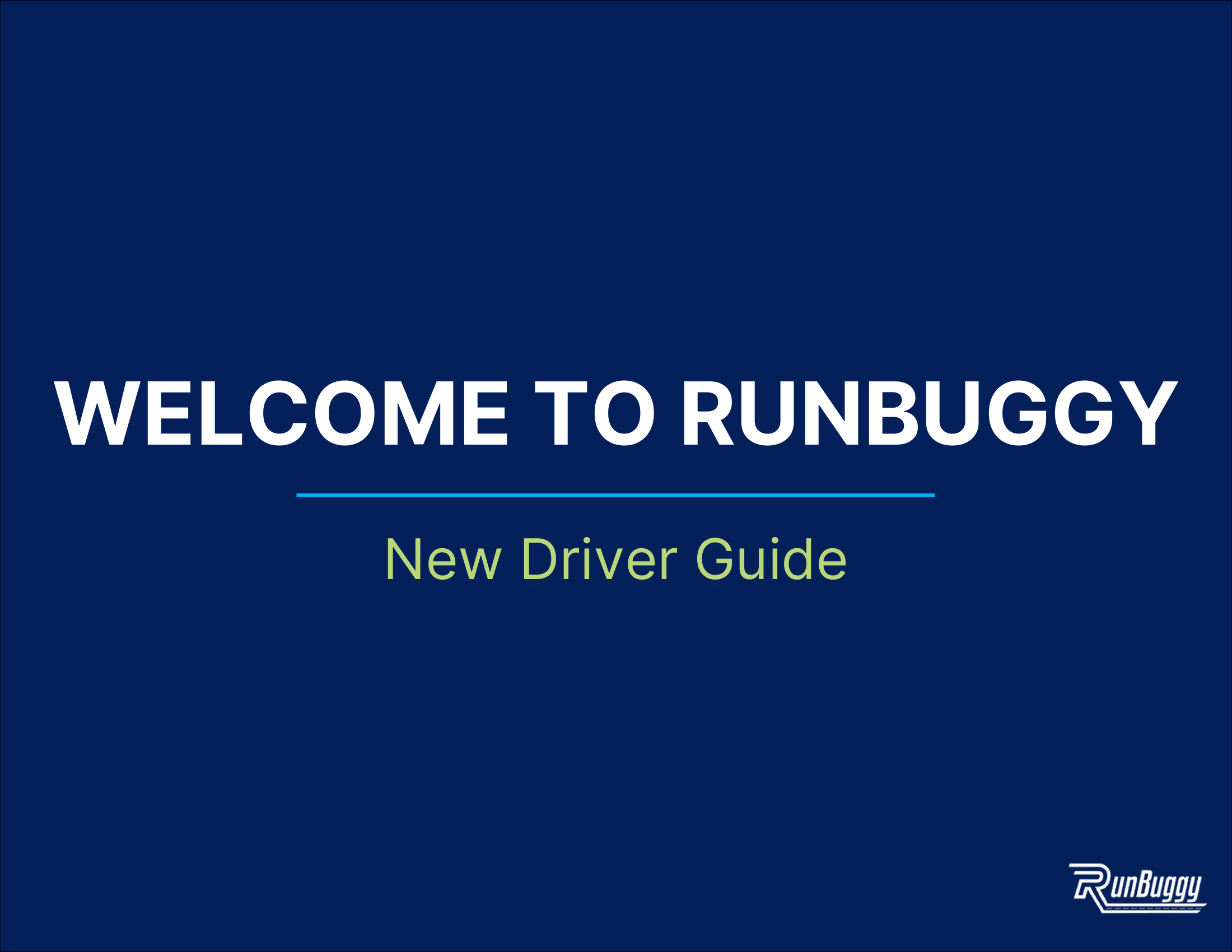 User Guide: Welcome to RunBuggy (Drivers) – RunBuggy